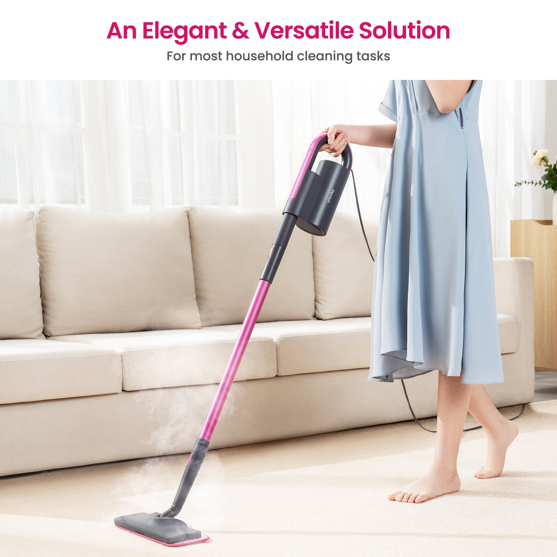 Schenley Hestia Steam Mop SLFCSM064 | Powerful Multi-Surface Cleaner